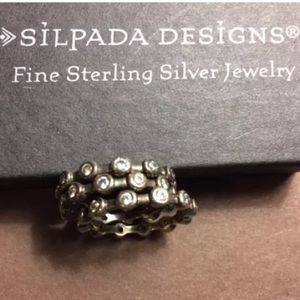 Silpada | Jewelry | Silpada Sterling Cubic Zirconia Ring Euc | Poshmark
